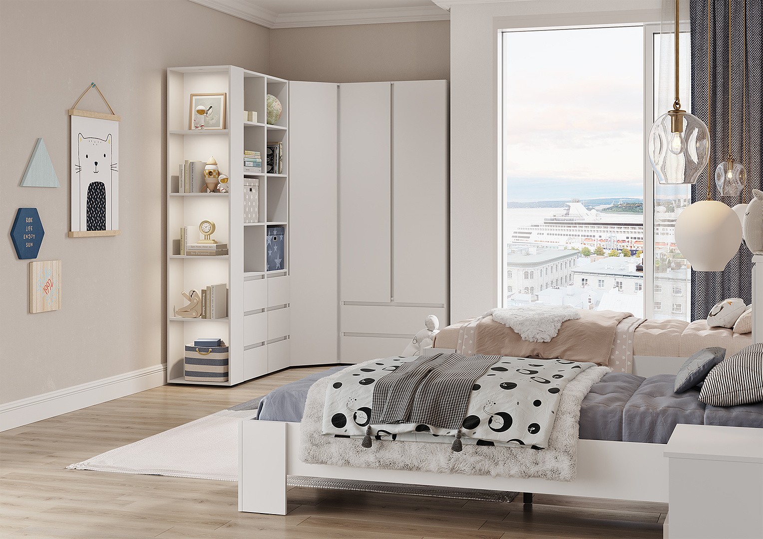 Купить Пенал открытый Хелен ПН 02 Белый Стендмебель в Минске