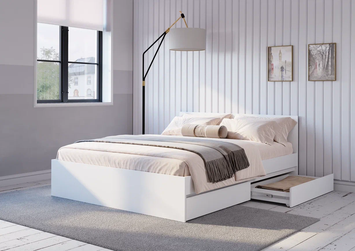 Купить Кровать 1 2 м Симпл КР 07 Белый Bts в Минске