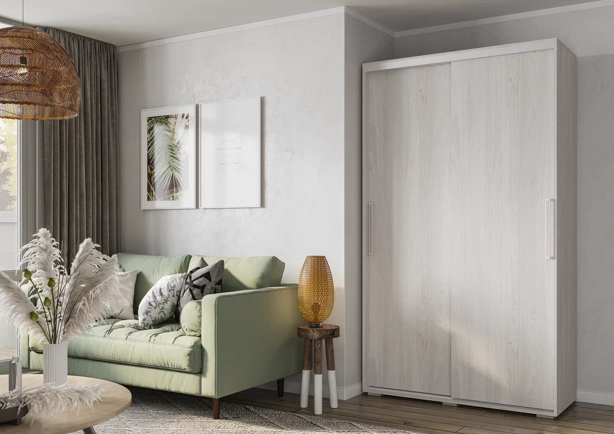 Купить Шкаф купе Мебелони ШКК 11 Ясень белый Bts в Минске