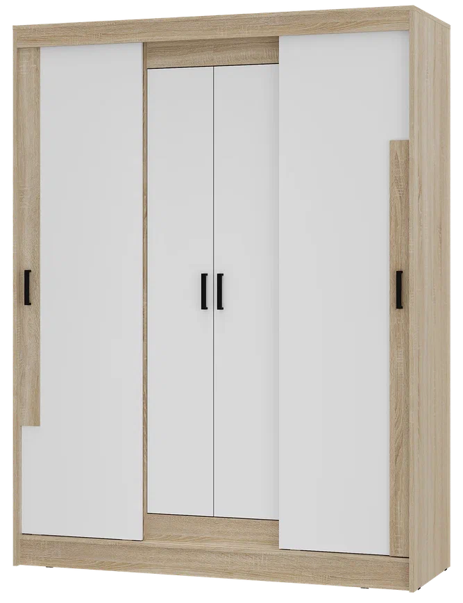 Купить Шкаф купе Смарт ШКК 06 Дуб сонома Белый Bts в Минске